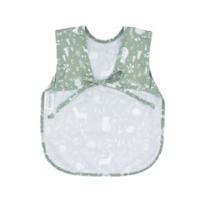 BapronBaby Forest Friends Bapron - No Neck Tie Safer Bib for Baby & Toddler - Soft Waterproof Stain Resistant - Machine Washable - Sz Preschool 3-5yrs