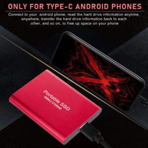 AOOF High Speed SSD Mobile Hard Disk 500GB 1TB 2TB 4TB 6TB 8TB 8TB red