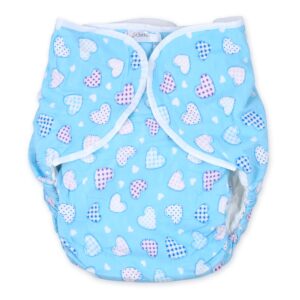 rearz - omutsu adult bulky fitted nighttime cloth diaper (sweet heart) (large/x-large)