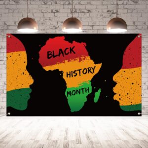 black history month backdrop black history month banner black history month poster pan african juneteenth decoration and supplies for home