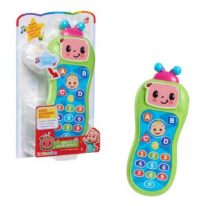 cocomelon press and learn remote with sounds, 25 phrases, learning & education, kids toys for ages 18 month by just play