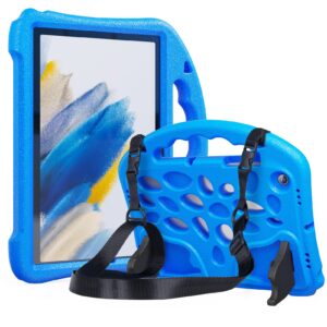 ztotopcases kids case for samsung galaxy tab a8 10.5 inch(sm-x200/sm-x205/sm-x207),shockproof rugged protective cover with handle stand & shoulder strap for 10.5" tablet a8 2022 for kids children,blue