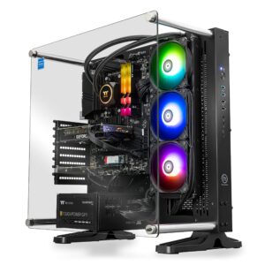 thermaltake lcgs shadow 360 aio liquid gaming pc (amd ryzen 5 5600x 6-core, toughram ddr4 3600mhz 16gb rgb memory, nvidia® geforce rtx™ 3060, 1tb nvme m.2, wifi,win 10 home) p3bk-b550-s36-lcs