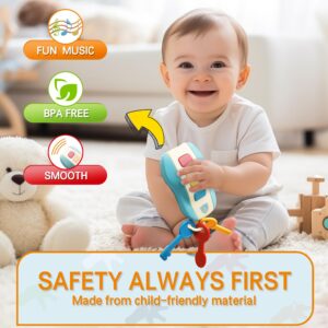 Tinabless Baby Toys 3-6 Months Infant Musical Toys for Babies 3-6-12 Months, Baby Bunny Early Educational Light Up Toy, Baby Learning Toy 12-18 Months Newborn Toy Baby Boys and Girls Gifts