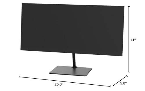 Fiodio 24'' 21:9 75Hz Computer Monitor, 2560x1080P Ultra Wide Full HD Flat Monitor with HDMI Display Ports, Adjustable Tilt, Free-Tearing Eye Care for Home Office, Gaming (DP Cable Included) (23H2F)