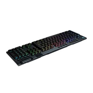 Logitech G915 LIGHTSPEED Wireless RGB Mechanical Gaming Keyboard (GL Tactile) Bundle with Webcam, Wireless Gaming Mouse, Gaming Headset, and 4-Port USB 3.0 Hub (5 Items)