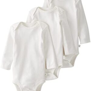 little planet by carter's unisex-baby 3-pack Long Sleeve Bodysuits made with Organic Cotton, Cream, 9 Months