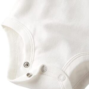 little planet by carter's unisex-baby 3-pack Long Sleeve Bodysuits made with Organic Cotton, Cream, 9 Months