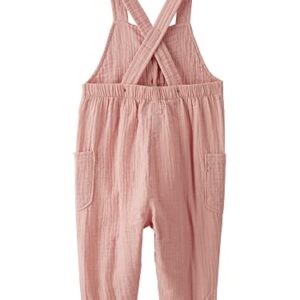 little planet by carter's unisex-baby Organic Cotton Gauze Overall Jumpsuit, Rose, 9 Months