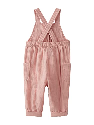 little planet by carter's unisex-baby Organic Cotton Gauze Overall Jumpsuit, Rose, 9 Months