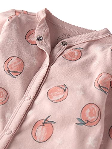 little planet by carter's unisex-baby Sleep and Play made with Organic Cotton, Peaches, 3 Months