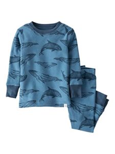 little planet by carter's unisex-baby baby and toddler 2-piece pajamas made with organic cotton, whales, 24 months