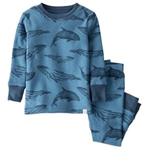 little planet by carter's unisex-baby Baby and Toddler 2-piece Pajamas made with Organic Cotton, Whales, 24 Months