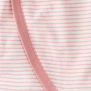 little planet by carter's unisex-baby Organic Cotton Wrap Sleep & Play, Desert Blush Stripes, 3 Months