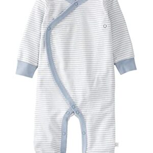 little planet by carter's unisex-baby Organic Cotton Wrap Sleep & Play, Seal Blue Stripes, Preemie