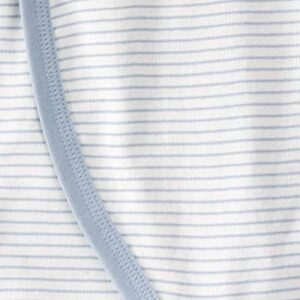 little planet by carter's unisex-baby Organic Cotton Wrap Sleep & Play, Seal Blue Stripes, Preemie