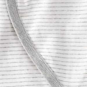 little planet by carter's unisex-baby Organic Cotton Wrap Sleep & Play, Grey Heather Stripes, 3 Months