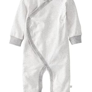 little planet by carter's unisex-baby Organic Cotton Wrap Sleep & Play, Grey Heather Stripes, 3 Months