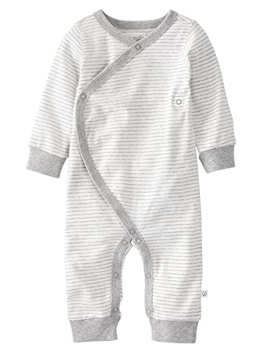 little planet by carter's unisex-baby Organic Cotton Wrap Sleep & Play, Grey Heather Stripes, 3 Months