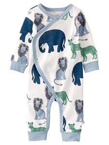 little planet by carter's unisex-baby organic cotton wrap sleep & play, safari, 3 months