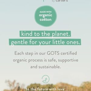 little planet by carter's unisex-baby 2-pack Terry Pants made with Organic Cotton, Meadow/Charcoal, 12 Months