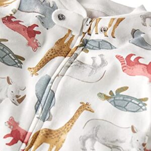 little planet by carter's unisex-baby Sleep and Play made with Organic Cotton, Endangered Species, 3 Months