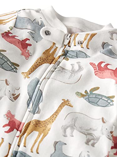 little planet by carter's unisex-baby Sleep and Play made with Organic Cotton, Endangered Species, 3 Months