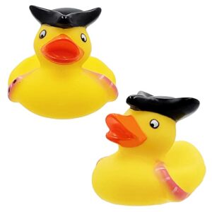 The Dreidel Company St. Patrick's Pirate Rubber Duck Toy Duckies for Kids, Bath Birthday Projects Gifts Baby Showers Classroom Summer Beach and Pool Activity Party Favors, 2" (12-Pack)