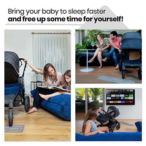 Sleepy bump Baby Stroller Rocker-Put Your Newborn, Baby or Infant to Sleep in no Time. Baby Nap Helper Rocking Mat. Rocks Any Stroller Anywhere, Anytime. Indoor & Outdoor Use (Gentle Gray)