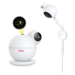 ibaby i2 breathing smart baby monitor and ibaby m8 2k baby camera monitor, night vision, 2 way talk, compatible with smartphone.