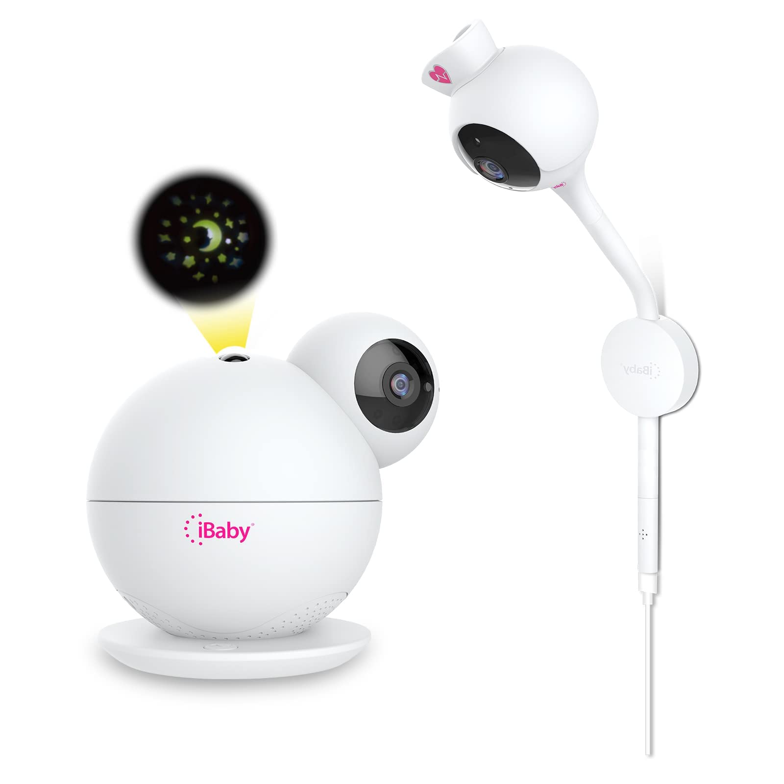 iBaby i2 Breathing Smart Baby Monitor and iBaby M8 2K Baby Camera Monitor, Night Vision, 2 Way Talk, Compatible with Smartphone.