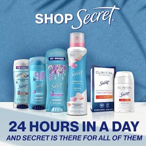 Secret Antiperspirant and Deodorant Women, Delicate Rose Scent, Clear Gel 3.4 oz (Pack of 3)