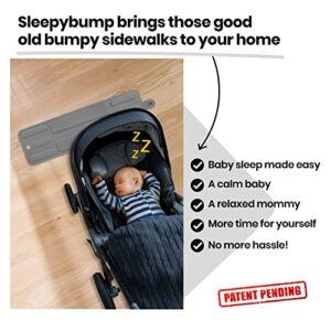 Sleepy bump Baby Stroller Rocker-Put Your Newborn, Baby or Infant to Sleep in no Time. Baby Nap Helper Rocking Mat. Rocks Any Stroller Anywhere, Anytime. Indoor & Outdoor Use (Gentle Gray)