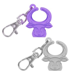 morlike living silicone buckle release tool, unbuckle assistant, easy buckle release aid for parents and caregivers to unbuckle (purple-grey)