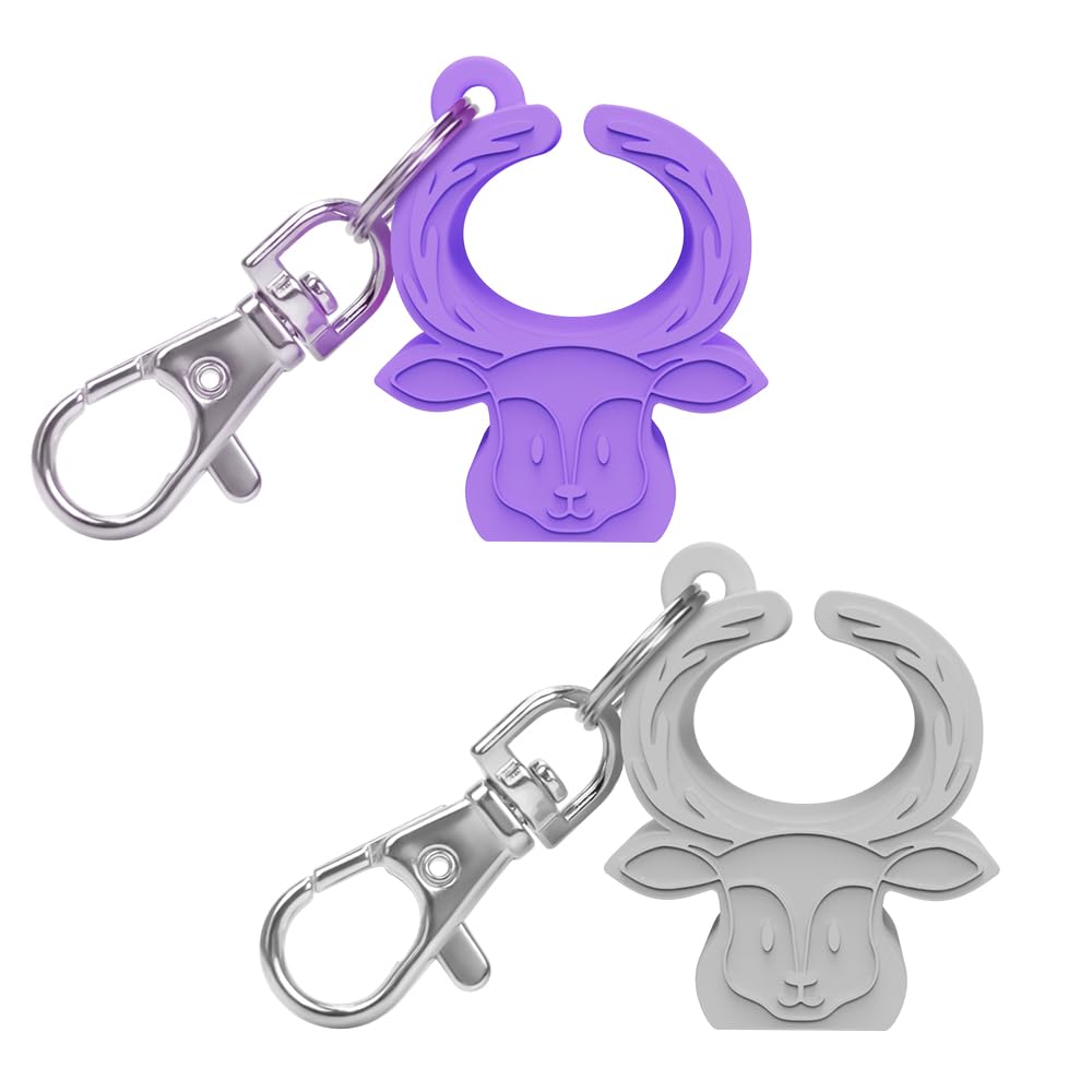 MORLIKE LIVING Silicone Buckle Release Tool, Unbuckle Assistant, Easy Buckle Release Aid for Parents and Caregivers to Unbuckle (Purple-Grey)