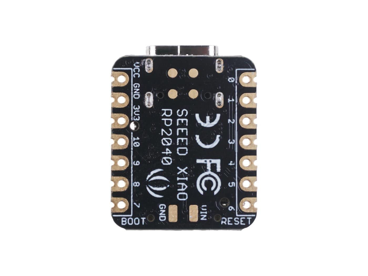 Seeed Studio XIAO RP2040 Microcontroller, with Dual-Core ARM Cortex M0+ Processor, Supports Arduino, MicroPython and CircuitPython with Rich Interfaces.