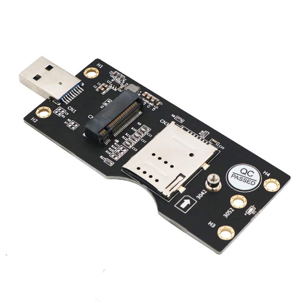 NGFF(M.2) to USB 3.0 Adapter with SIM 8pin Card Slot for 3G/4G/5G Module