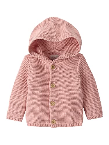 little planet by carter's unisex-baby Organic Cotton Signature Stitch Cardigan, Blush, Newborn