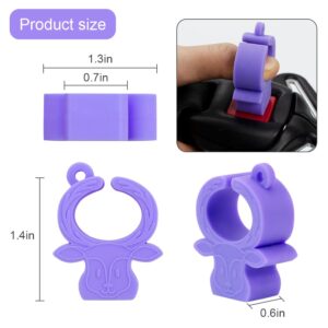 MORLIKE LIVING Silicone Buckle Release Tool, Unbuckle Assistant, Easy Buckle Release Aid for Parents and Caregivers to Unbuckle (Purple-Grey)