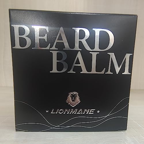 Beard Conditioner for Men, LIONMANE 120g/4.3oz Non-greasy Natural Beard Cream, Deep Moisturizing Softens Beards Mustaches, Beard Softener Cream with Shea Butter & Coconut Oil,Daily Beard Care Products