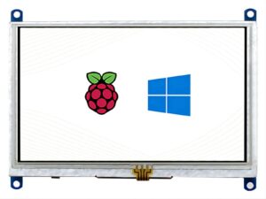 waveshare 5" 800×480 resistive touch screen lcd tft monitor for raspberry pi 4b/3b+/3b/2b/a+/zero/zero w/wh, pc windows 10/8.1/8/7, driver free