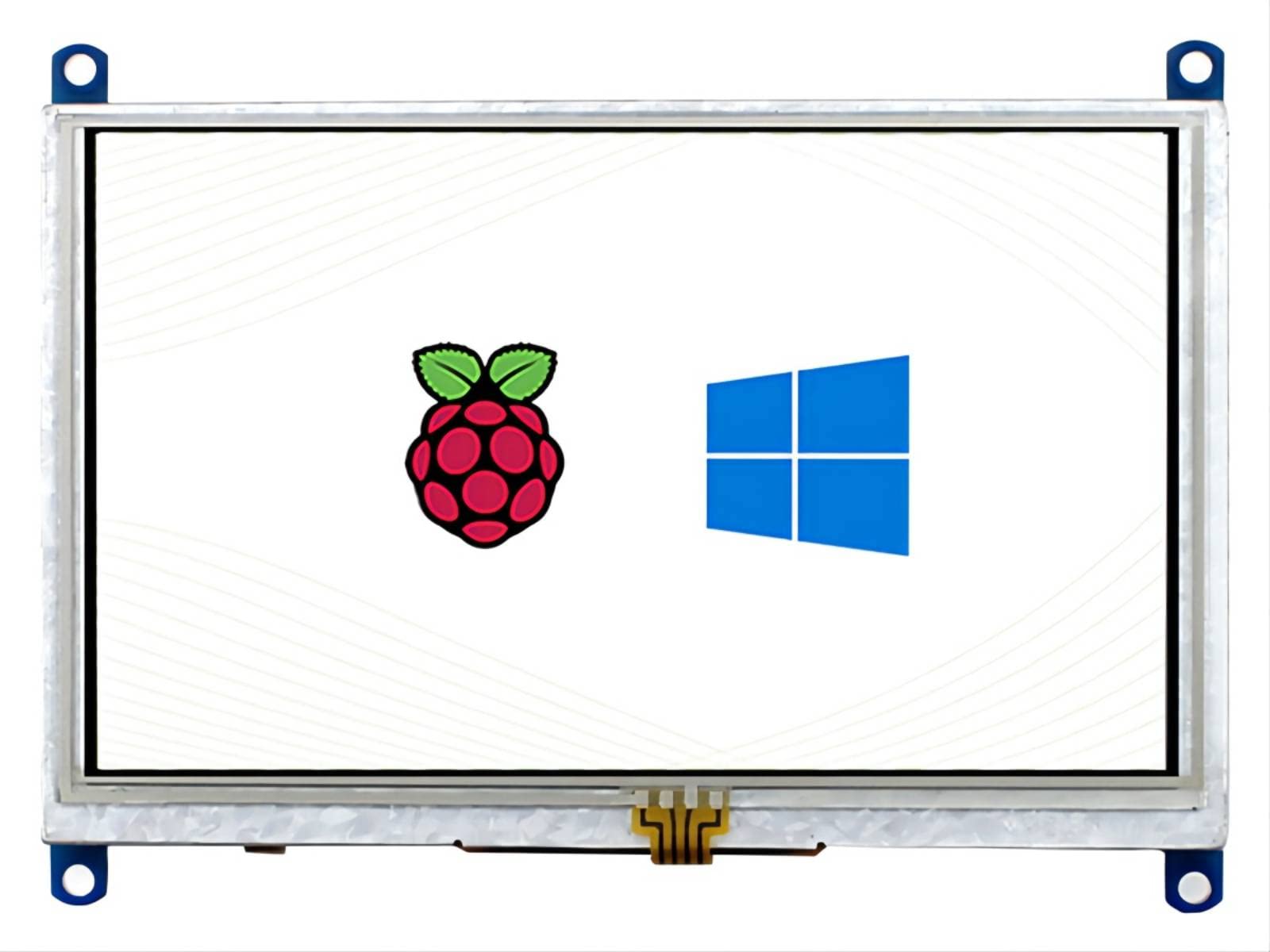 waveshare 5" 800×480 Resistive Touch Screen LCD TFT Monitor for Raspberry Pi 4B/3B+/3B/2B/A+/Zero/Zero W/WH, PC Windows 10/8.1/8/7, Driver Free