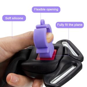 MORLIKE LIVING Silicone Buckle Release Tool, Unbuckle Assistant, Easy Buckle Release Aid for Parents and Caregivers to Unbuckle (Purple-Grey)