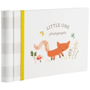 C.R. Gibson BP73-24546 Little One Woodland Small Gender Neutral Baby Brag Book Photo Album, 7.25" W x 4.5" L with 20 Pages, Multicolor