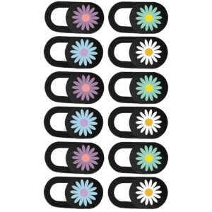 solustre 12 pcs privacy cover sunflower webcam cover phone covers cover slider adhesive cover webcam cover screen cover laptop flat protector