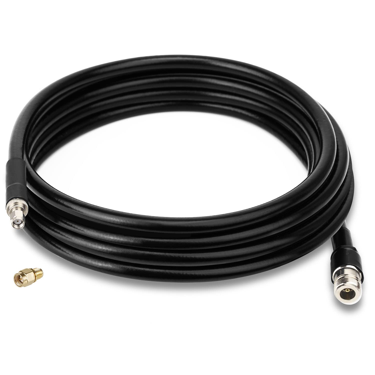 eifagur N Type Female to RP-SMA Male SMA Male 10ft KSR400 Ultra Low Loss Extension Cable for WiFi 4G LTE LoRa Antenna Nebra RAK Bobcat Helium Hotspot HNT Miner Ming Antenna