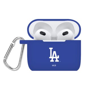 game time los angeles dodgers silicone case cover compatible with apple airpods gen 3 (blue)