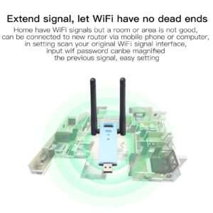 300M Single Band Antenna USB WiFi Signal RangeExtender Wireless Router Repeater Amplifier, WiFi Extender, WiFi Repeater, 2.4GHz