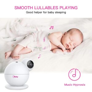 iBaby i2 Breathing Smart Baby Monitor and iBaby M8 2K Baby Camera Monitor, Night Vision, 2 Way Talk, Compatible with Smartphone.