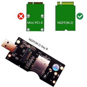 NGFF(M.2) to USB 3.0 Adapter with SIM 8pin Card Slot for 3G/4G/5G Module